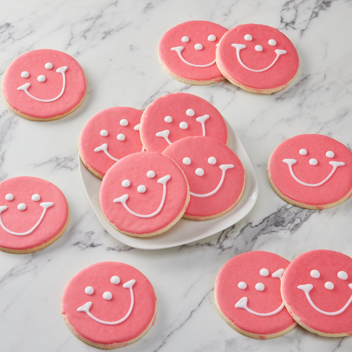 Pink Smiley® Cookies — SmileyCookie.com