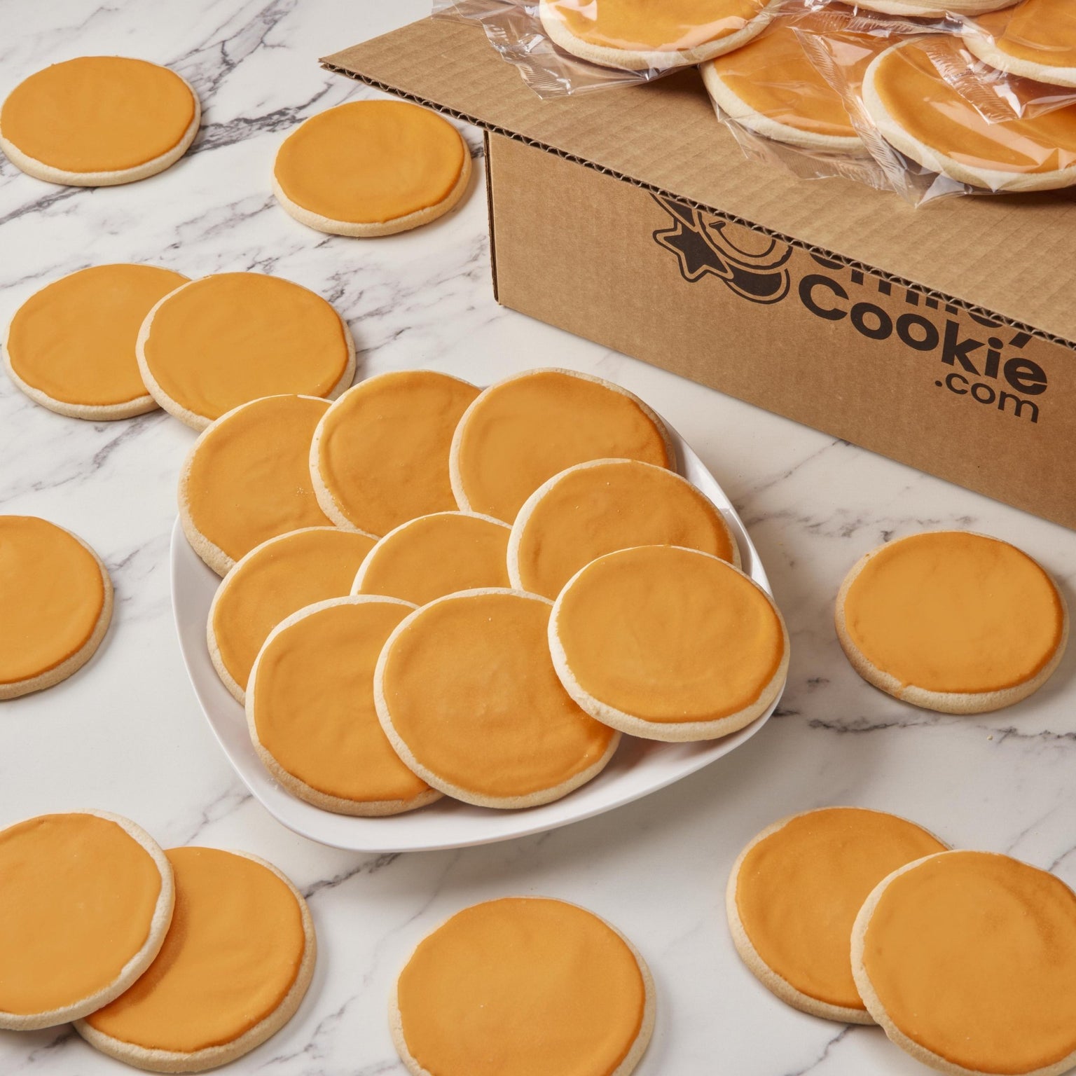 Uniced Individually Wrapped Sugar Cookies — SmileyCookie.com
