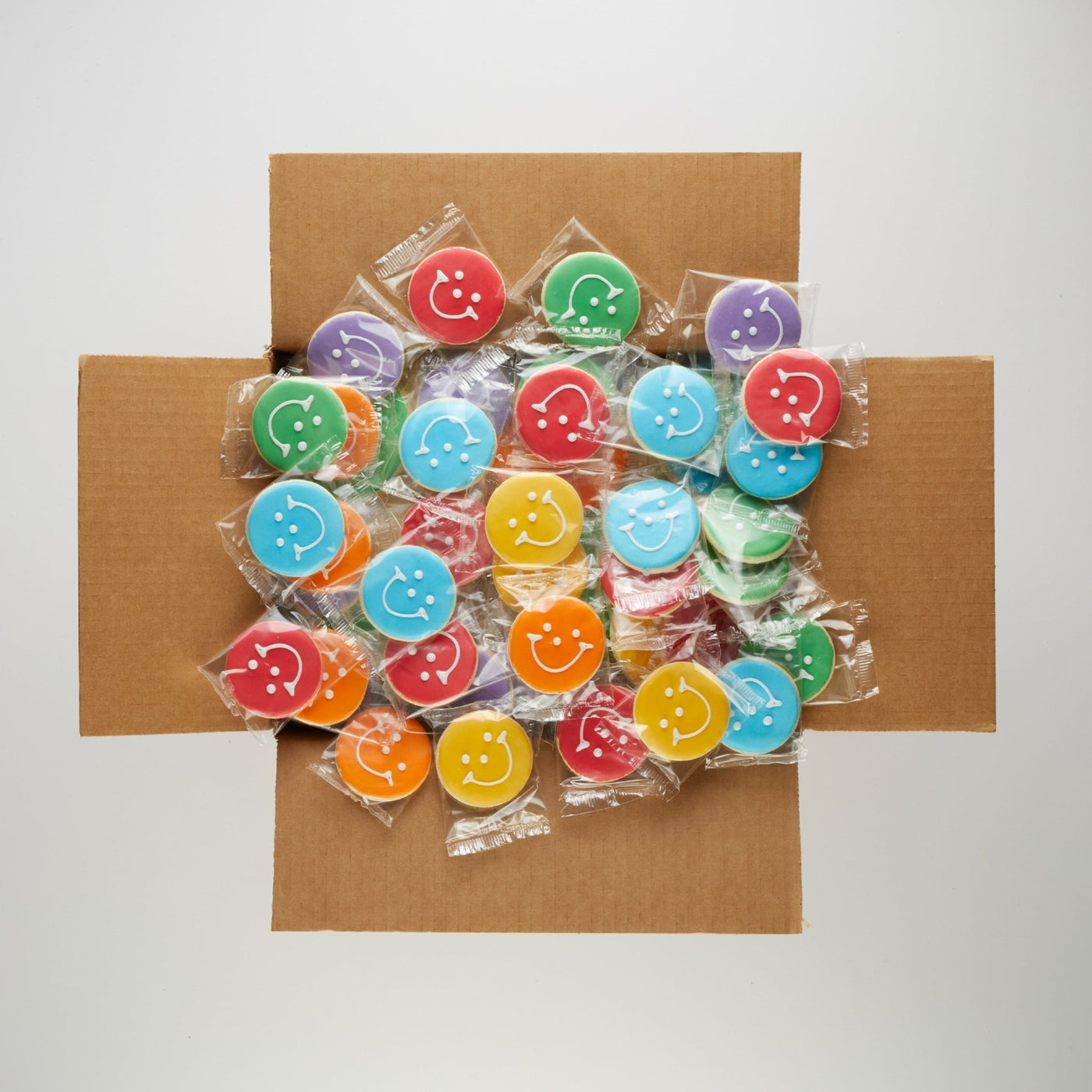 Mini Rainbow Smiley® Cookies — SmileyCookie.com