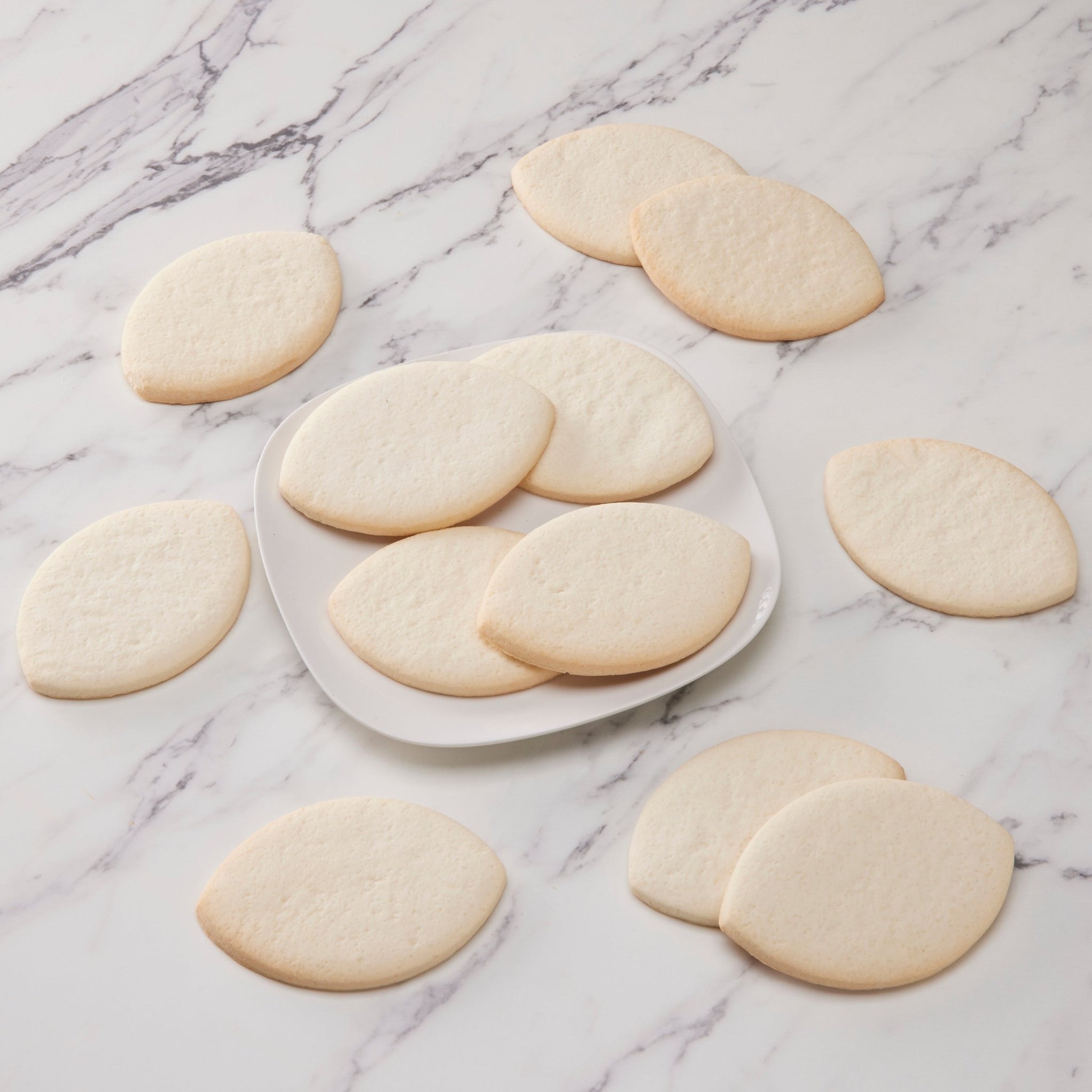 Uniced Football Cookies — SmileyCookie.com